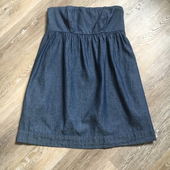 Heritage 1981 | Dresses | Heritage 981 Strapless Denim Dress M | Poshmark